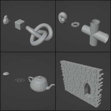 Blender：Extra Object/追加できるオブジェクトの種類を増やそう！ - マナベルCG