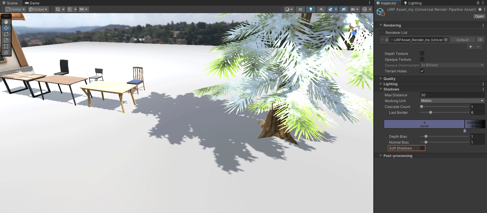 Unity：URPでの影の出し方/影のジャギリの解決方法 | マナベルCG
