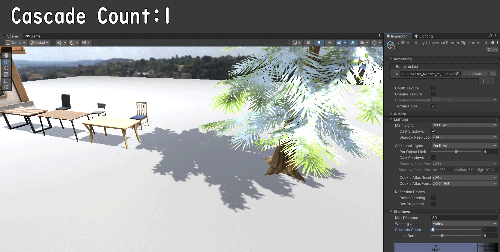 Unity：URPでの影の出し方/影のジャギリの解決方法 | マナベルCG
