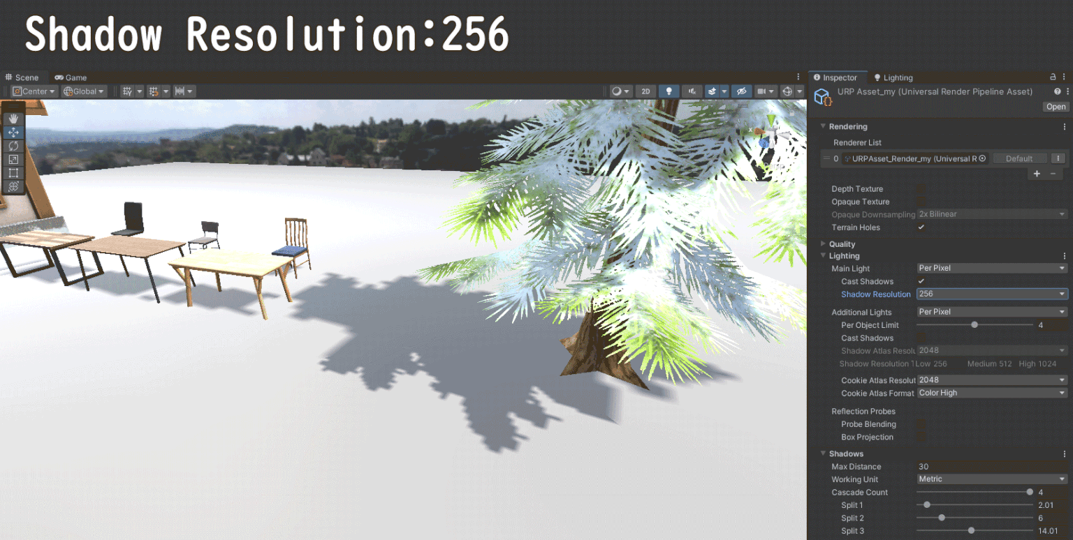 Unity：URPでの影の出し方/影のジャギリの解決方法 - マナベルCG